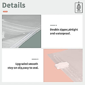 TANGERINR 2023 New Hanging Vacuum Storage Bags, Hanging Vacuum Storage Bags for Clothes, Hanging Compressible Storage Bag, Outer Jacket Vacuum Bag with Pump (M+L,6PCS)