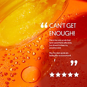 Winky Lux Orange You Bright Exfoliator - Face Exfoliator with Vitamin C and Lactic Acid, Dead Skin Remover for Face, Face Scrub