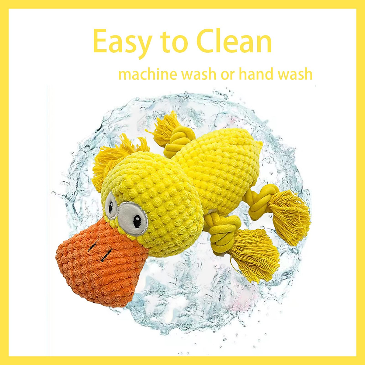 Indestructible Dog Squeak Toys for Big Dogs, Durable Chew Toys for Aggressive Chewers, Tough Stuffed Animals, Toys with Cotton Material and Crinkle Paper,Suitable for Large, Medium and Small Dogs