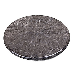 Creative Home Charcoal Marble 12" Diam. Round Cheese Board