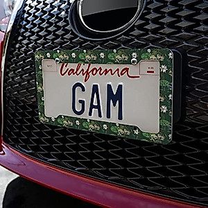 Bass Pond Lilly Pads Fish Fishing License Plate Tag Frame