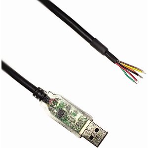 EZSync USB to RS485 Serial Converter Cable with TX/RX LEDs, Wire End, 1.5m, USB-RS485-WE Compatible, EZSync010