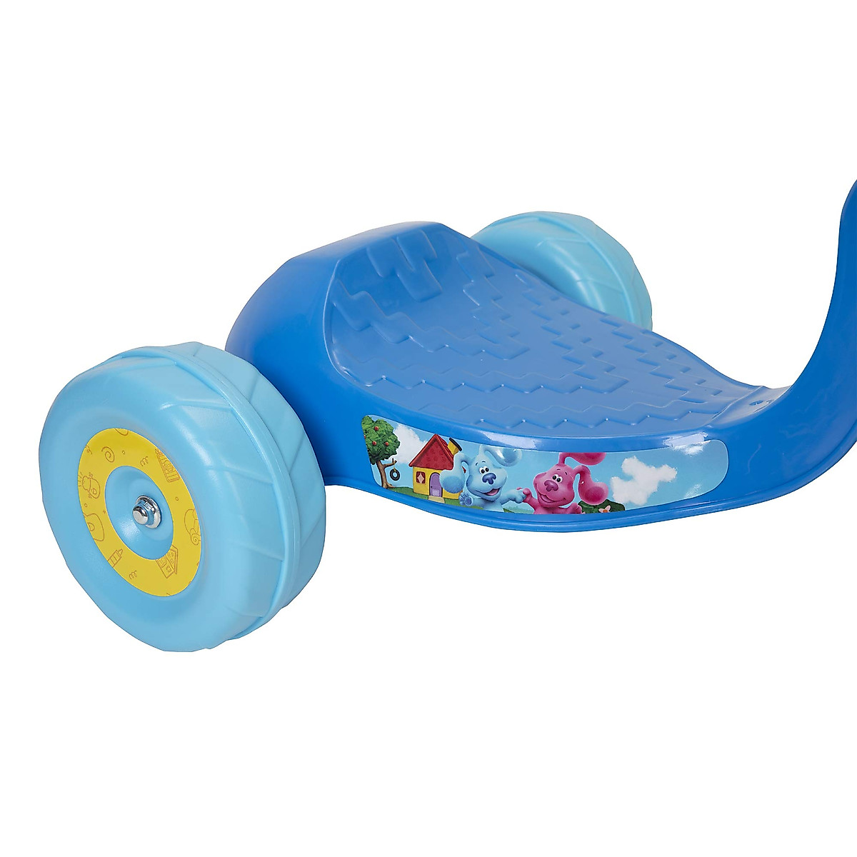 Blue's Clues & You Ride-On 10" Fly Wheels Junior Cruiser Tricycle with Sounds - Toddler Bike Trike, Ages 18-36M, for Kids 33”-35” Tall - 35 lbs. Weight Limit