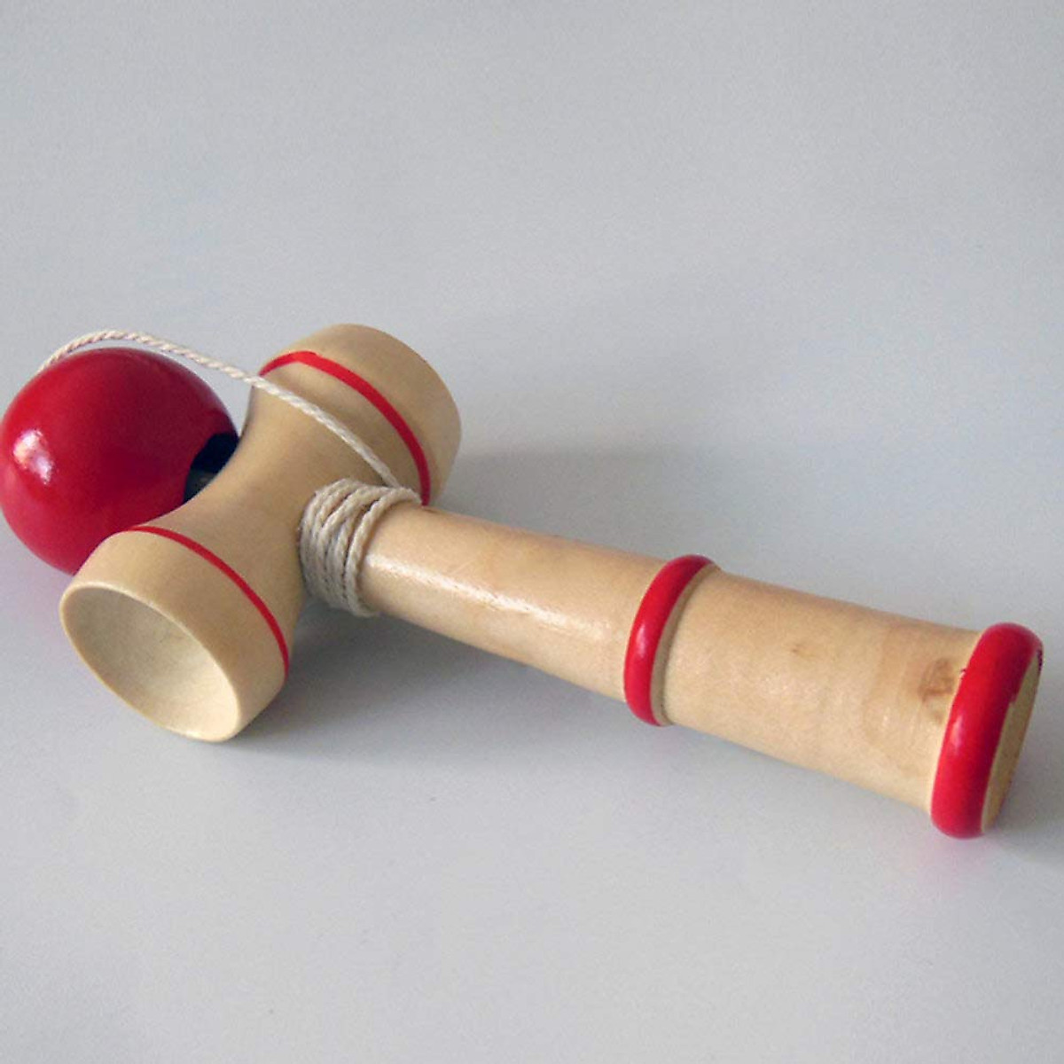 BESPORTBLE Wooden Tribute Kendama Toy Japanese Cup and Ball Catch Kadoma Game Ball in Cup Game Hand Eye Coordination Ball Catching Cup 2pcs