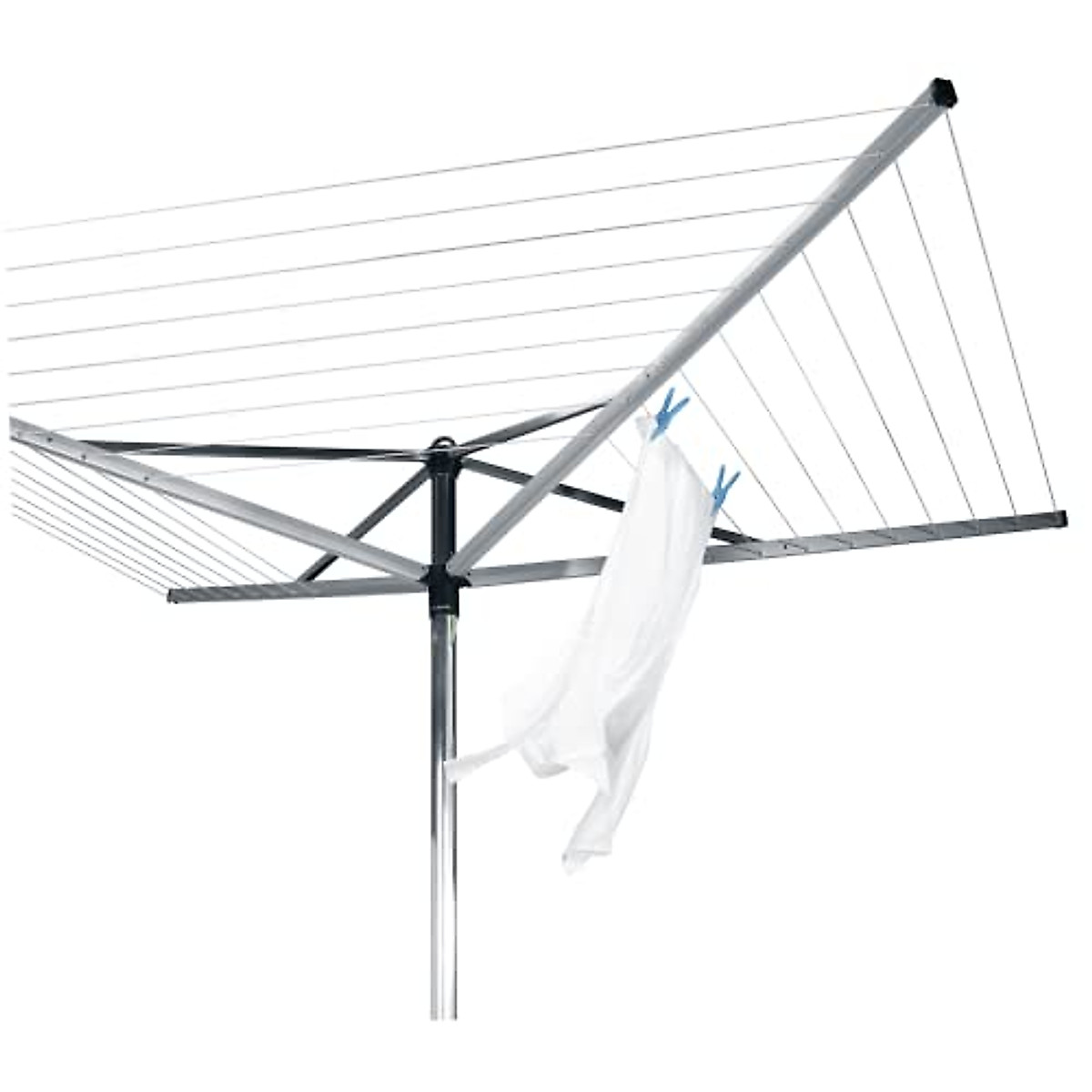 Brabantia Topspinner Outdoor 4 Arm Spinning Clothesline Rotating & Clothes Drying Rack Cover - Weather Resistant Material - Zip Closure - Outdoor - Drying Rack Protection