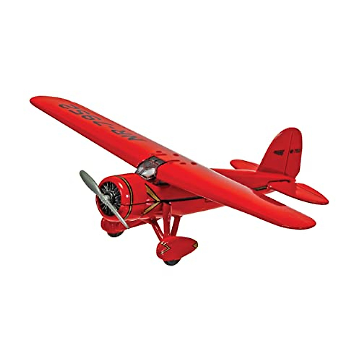 Corgi Diecast Smithsonian Collection Amelia Earhart Lockheed 5B Vega Miniature Scale Display Model Aircraft CS91303, Red
