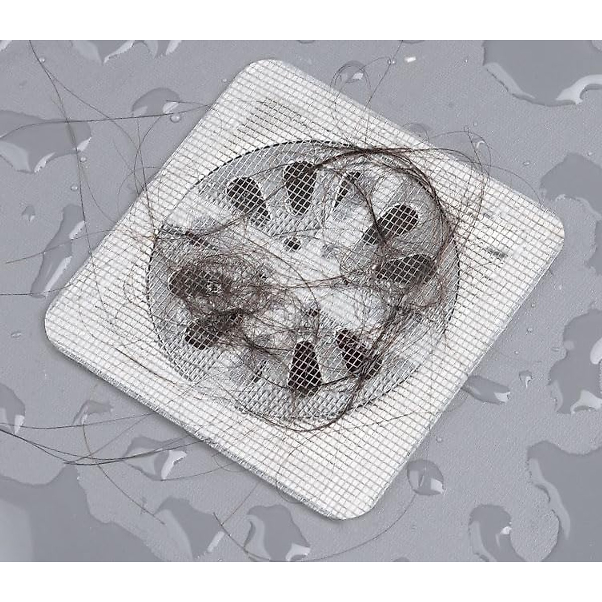 Disposable Floor Drain Filter Stickers,2024 4 Inch Shower Drain Cover Hair Catcher Shower Drain Mesh Stickers for Bathroom Laundry Bathtub Kitchen (20)