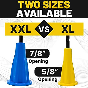 Rack-A-Tiers Nut Blaster - Tighten Wire Nuts with Drill, Universal Wire Connector Drill Bit Attachment, Twist Wire Nuts with Your Drill (XXL)(72102)