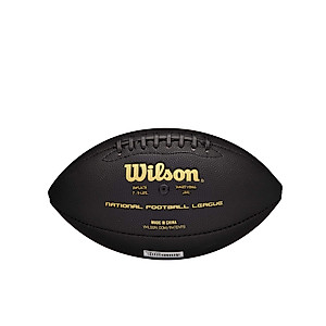Wilson NFL Super Grip Composite Football - Junior Size, Black/Gold