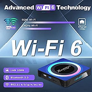 Android TV Box 11.0 Android TV Box 2023 4GB RAM 32GB ROM 4K RK3318 with 2.4G 5G WiFi Bluetooth 4.0 TV Box Android Ethernet LAN USB 3.0 Smart TV Box Android Box