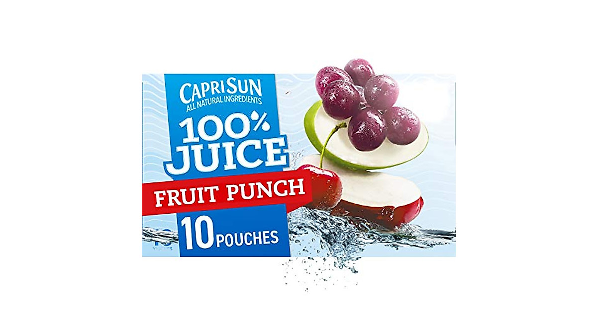 Capri Sun 100% Juice Fruit Punch - All-Natural Kids’ Beverage