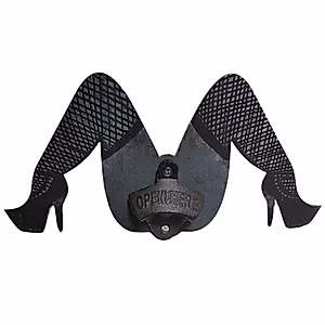 Funny Legs Bottle Opener,Come and Use Me Sexy Lady Legs Shape Can Beer Opener Wall Mountable Iron Metal Manual Beer Opening Tool for Kitchen, Bar, Yard,Birthday Gifts for Men 1