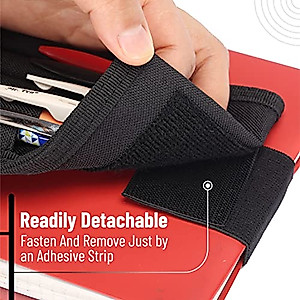 Mr. Pen Adjustable Elastic Band Pen Holder for Hard Cover Journals & Planner - Pen Sleeve Notebook & Pencil Holder