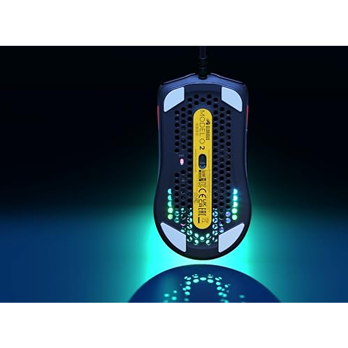 Glorious Gaming Model O 2 Wired Gaming Mouse - 59g Ultralight, FPS, 26,000 DPI, Motion Sync, 80M Click Rated Switches, 6 Programmable Buttons, Ambidextrous, RGB, PTFE Feet - Black