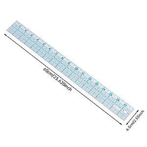 See-Thru Accurate Positioning and Marking Sewing Clear Ruler 2 x 18 inch