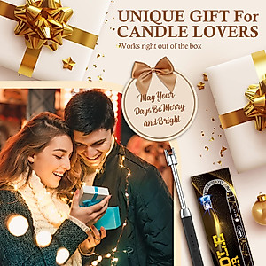 Upgraded Electric Candle Lighters LED Light Gifts for Women - Valentines Day Gifts for Her Him Arc Lighter Rechargeable Flameless Windproof Plasma Lighters for Grill Birthday Gift Ideas for Adult Wife
