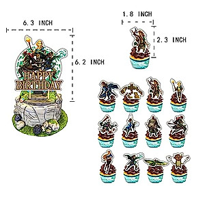 Birthday Party Supplies For Zel-da, Party Decorations Included Birthday banner, Cake Topper, Cupcake Topper, Balloon