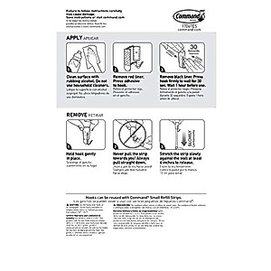 Command Small Wire Toggle Hooks, Damage Free Hanging Wall Hooks with Adhesive Strips, No Tools Wall Hooks for Hanging Organizational Items in Living Spaces, 28 White Hooks and 32 Command Strips