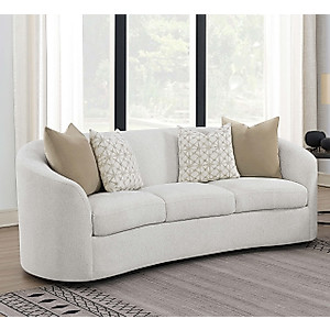 Coaster Home Furnishings Rainn Upholstered Tight Back Sofa Latte
