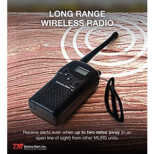 Dakota Alert MURS Radio - M538-HT MURS Wireless VHF Transceiver - Handheld 2-Way Radio License Free - Multi-Use Radio Service, MURS Walkie Talkie