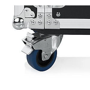 Gator Cases G-TOUR Touring Style ATA Road Rack Case with Dual Fold-Out Side Tables & Casters; 16U Rack (GTOUR16U-TBL)