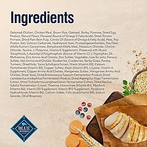 Blue Buffalo True Solutions Blissful Belly Digestive Care Natural Dry Food for Adult Dogs, Chicken, 11-lb Bag