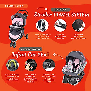 Baby Trend Skyview Travel System, Floral