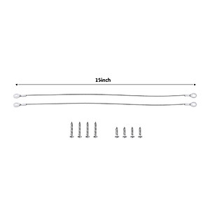 Iparts Stainless Steel Cooler Lid Strap Replacement for Igloo Coolers and Coleman Coolers, Set of 2