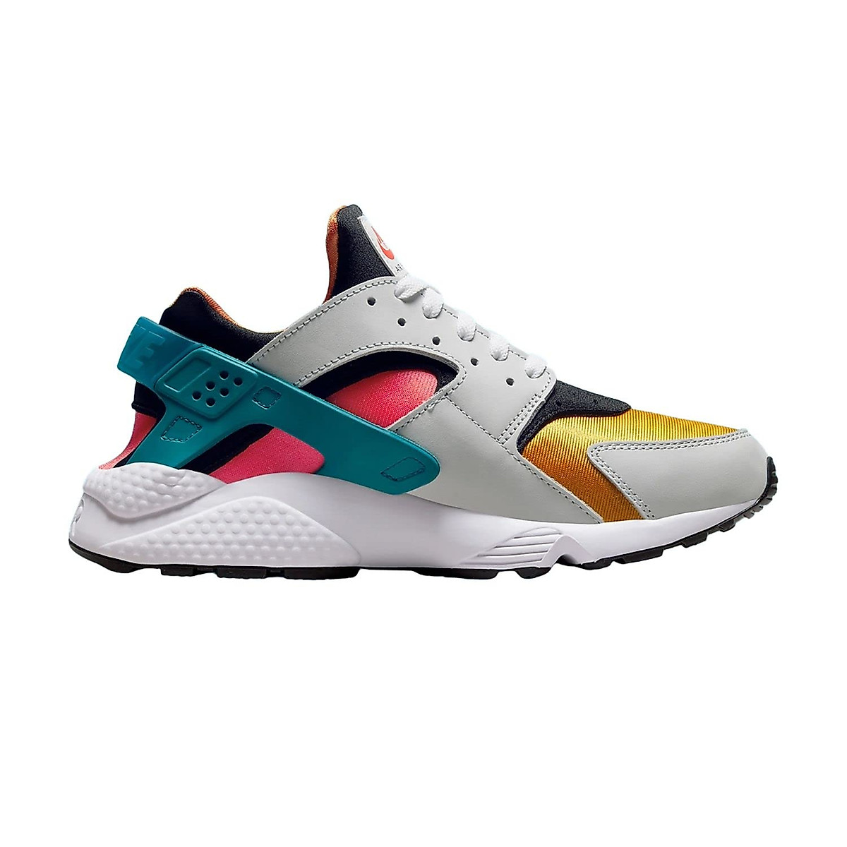 Nike mens Air Huarache Shoes, Pure Platinum/Bright Crimson, 11