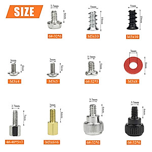 HELIFOUNER 360 Pieces Computer Standoffs Screws Assortment Kit with a Screwdriver
