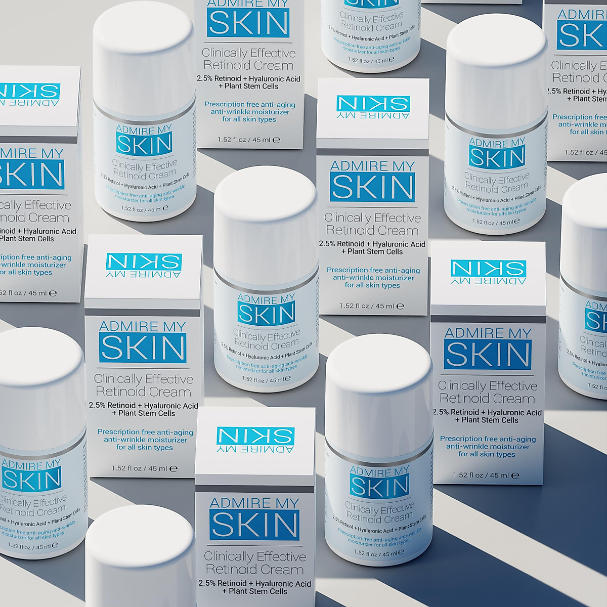 Admire My Skin Potent Retinoid Cream - Anti Aging Retinol Cream Moisturizer to Help Clear Acne Prone Skin, Eliminate Wrinkles and Provide You With That Healthy Youthful Glow