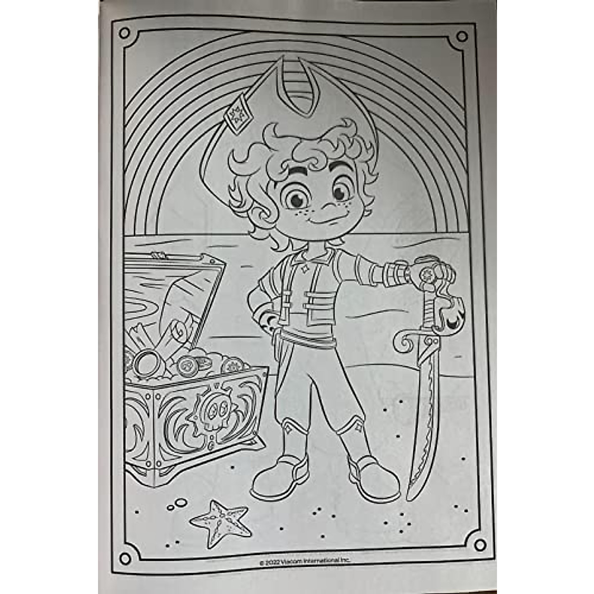 Santiago of The Seas Coloring and Activity Book with Bonus Stand-Up Character on Back - 80 Pages