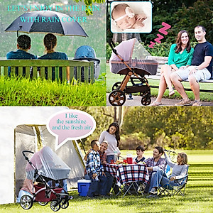 Stroller Rain Cover Baby Mosquito Net Universal Weather Shield Bug Net for Jogging Stroller Pushchair Buggy Pram Protect Baby from Rain Insect Wind Bug Snow Fly Shade Shield Netting Plastic