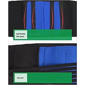 PROHEL Back Brace to Relieve Lower Back Pain with Lumbar Pad Support for Men/Women. Mild, thin, orthopedic, rigid, adjustable herniated disc (Size : L.)