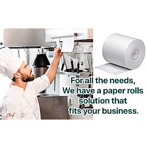 3 1/8 x 230' Thermal Receipt Paper POS Cash Register Calculator Supplies Rolls Individual Packed Compatible with Epson, SNBC, Sam4s, Star, Clover Printers (10 Rolls)