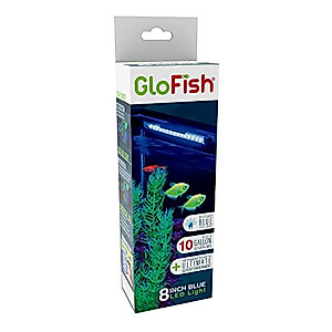 GloFish Blue LED Aquarium Light 8 Inches, 1 Count, Waterproof