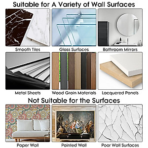 FGCKJ Ultra Strong 50lb (Max) Transparent Self-Adhesive Hooks - Heavy-Duty Wall Hooks for Kitchen, Bathroom, Ceiling, and More - The Ultimate Organizational Solution (Pack of 10 Transparent Hooks)