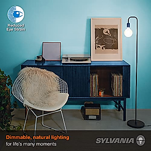 LEDVANCE Sylvania Reduced Eye Strain G25 Globe LED Light Bulb, 40W = 4.5W, 13 Year, Dimmable, Clear, 5000K, Daylight - 6 Pack (41240)