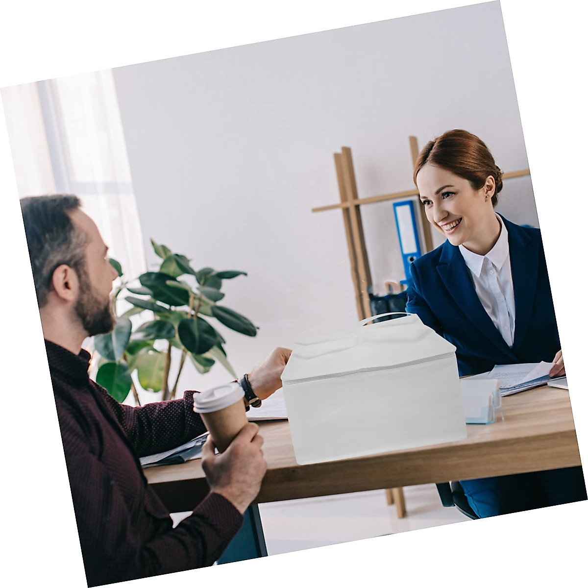 Anneome Cake Insulation Bag Bbq Lunch Thermal Bag Insulated Food Carrier Tote Bags Outdoor Lunch Bag Travel Insulated Bag Heated Pizza Bags Meal Bag Pizza Bag Cloth White