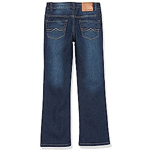 Lucky Brand Girls' Bootcut Fit Stretch Denim Jeans with Zipper Closure & Pockets, Barrier Wash, 14
