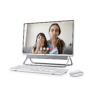 Dell Inspiron 5400 24-inch Touchscreen All in One Desktop - FHD (1920 x 1080) Display, Pop-Up Webcam, Intel Core i5-1135G7, 8GB DDR4 RAM, 512GB HDD, Intel Iris Xe Graphics, Windows 11 Home - Silver