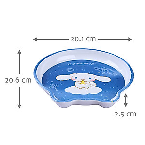 Cinnamoroll Blue Dinnerware Flatware Meal Set – Plate Bowl Cup Spoon, 4 pieces