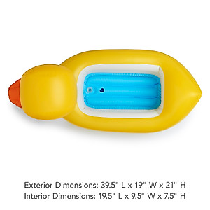Munchkin Inflatable Duck Bathtub with White Hot Heat Alert