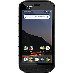 CAT PHONES S48c 32GB Rugged Waterproof (Sprint Unlocked) Smartphone - Black (Renewed)