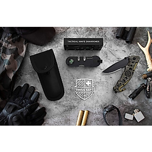 Swiss Safe 3-in-1 Tactical Knife for Military and First Responders - Hunting Camouflage