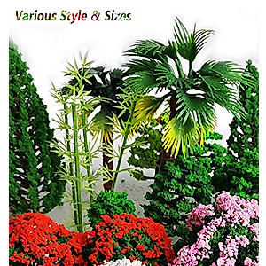 hatisan 37pcs Mixed Model Trees 1.45-5.5 inch (3.7 -14 cm), Ho Scale Trees Diorama Supplies, Model Train Scenery, Fake Trees for Projects, DIY Scenery Landscape Woodland Scenery - Multiple Type