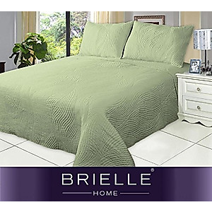 Brielle Stream Sham Set, Standard, Sage