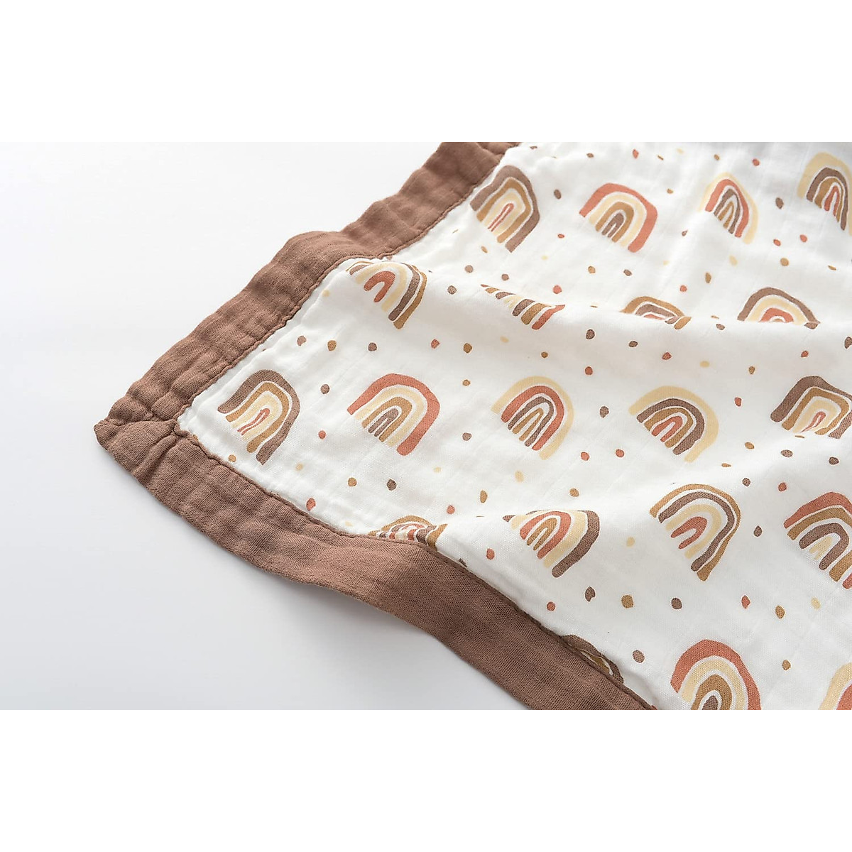 CHUNGEL 2-Layer Muslin Swaddle Blanket Cotton Muslin Quilt – 47 x 47” Boy, Girl or Gender Neutral Holiday Receiving Blanket for Baby Shower