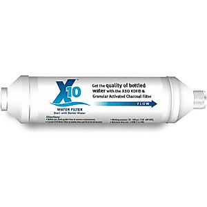 Lumintrail Spa Marvel X10 Water Filter, Granulated Activated Charcoal Filter, in-Line Hose Pre-Filter for Hot Tub & Spas, with a Drawstring Bag