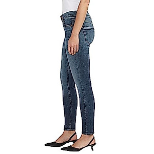 JAG Jeans Women's Maya Mid Rise Skinny Leg Jeans, Night Flight Blue, 4
